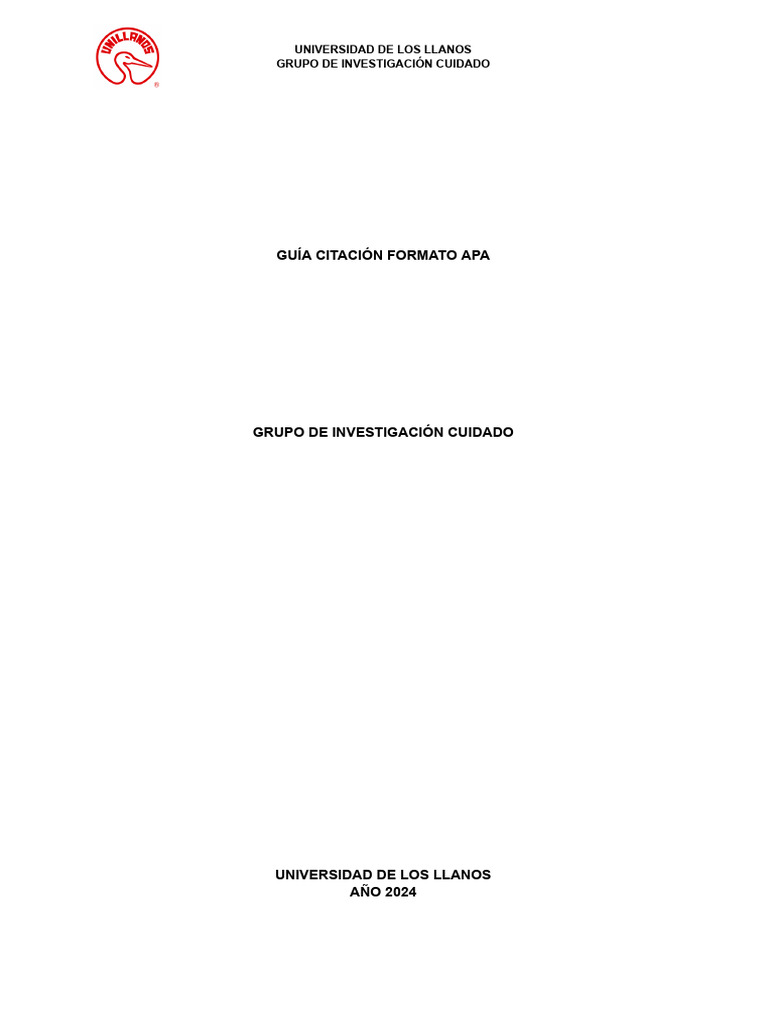 Guía de Citación Formato APA | PDF