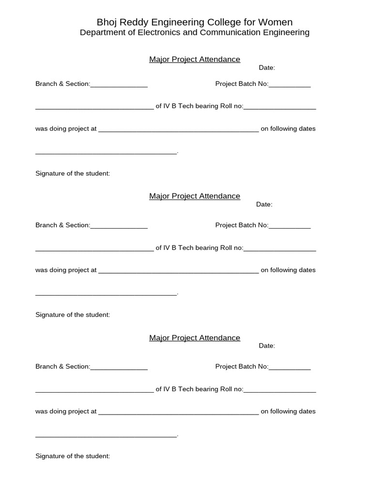 Student Project Declaration Form | PDF