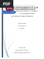 Deflection of Beam - Lab Report | PDF | Beam (Structure) | Bending