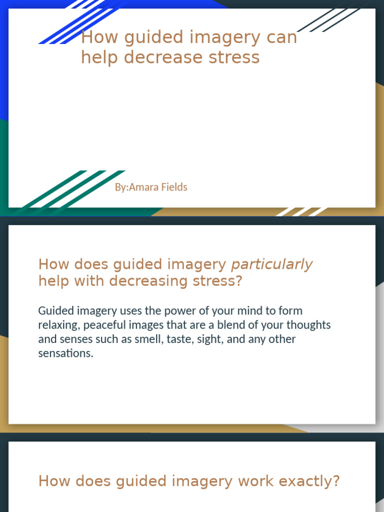 How using guided imagery can relieve stress | PDF