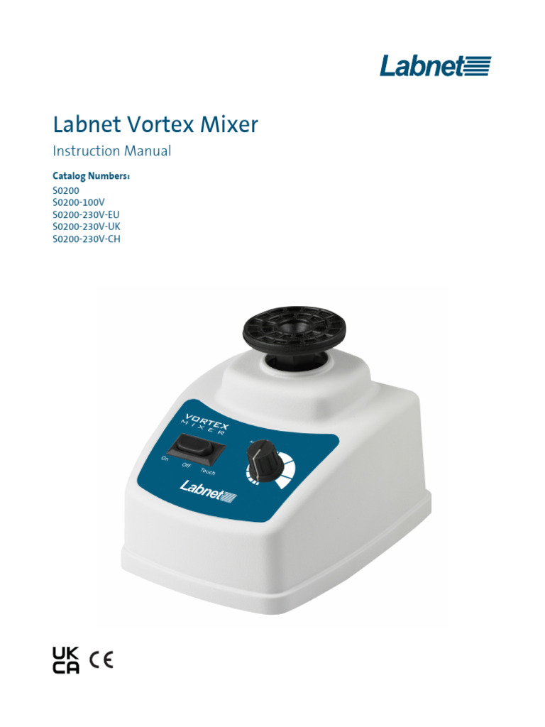 MANUAL - Vortex Mixer | PDF