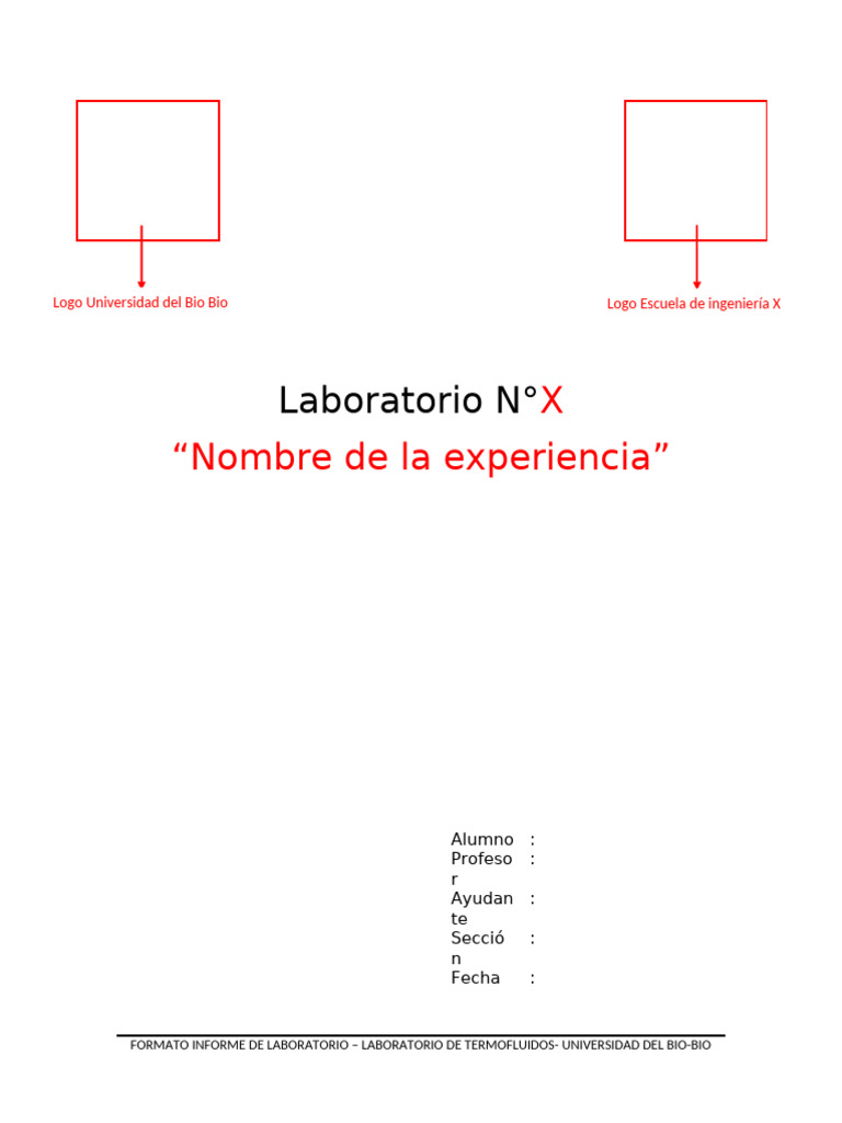 Formato Informes de Laboratorio | PDF