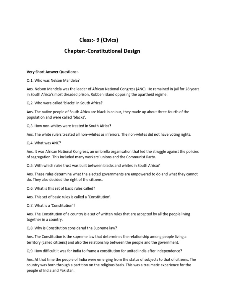 Constitutional Design-2 | PDF