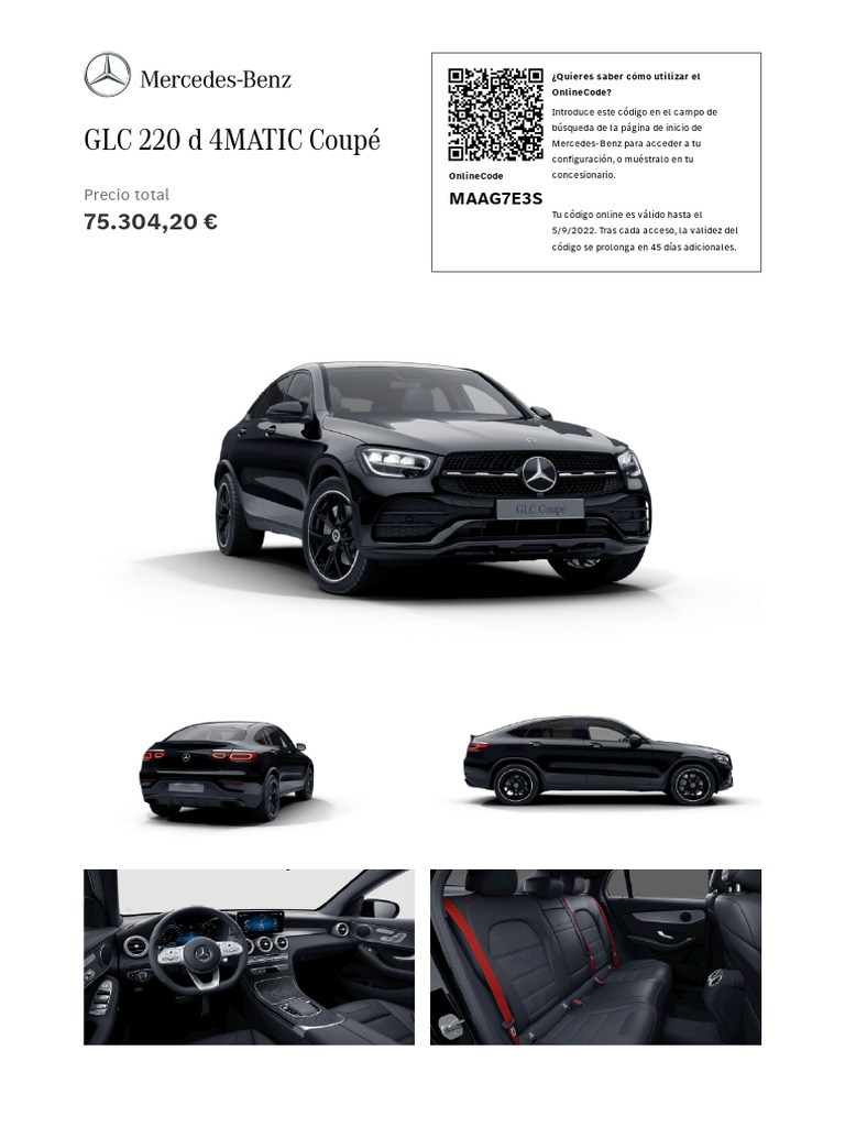 GLC 220 D 4MATIC Coupé MAAG7E3S | PDF