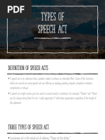 Searle's Classification of Speech Act | PDF | Semiotics | Human Communication