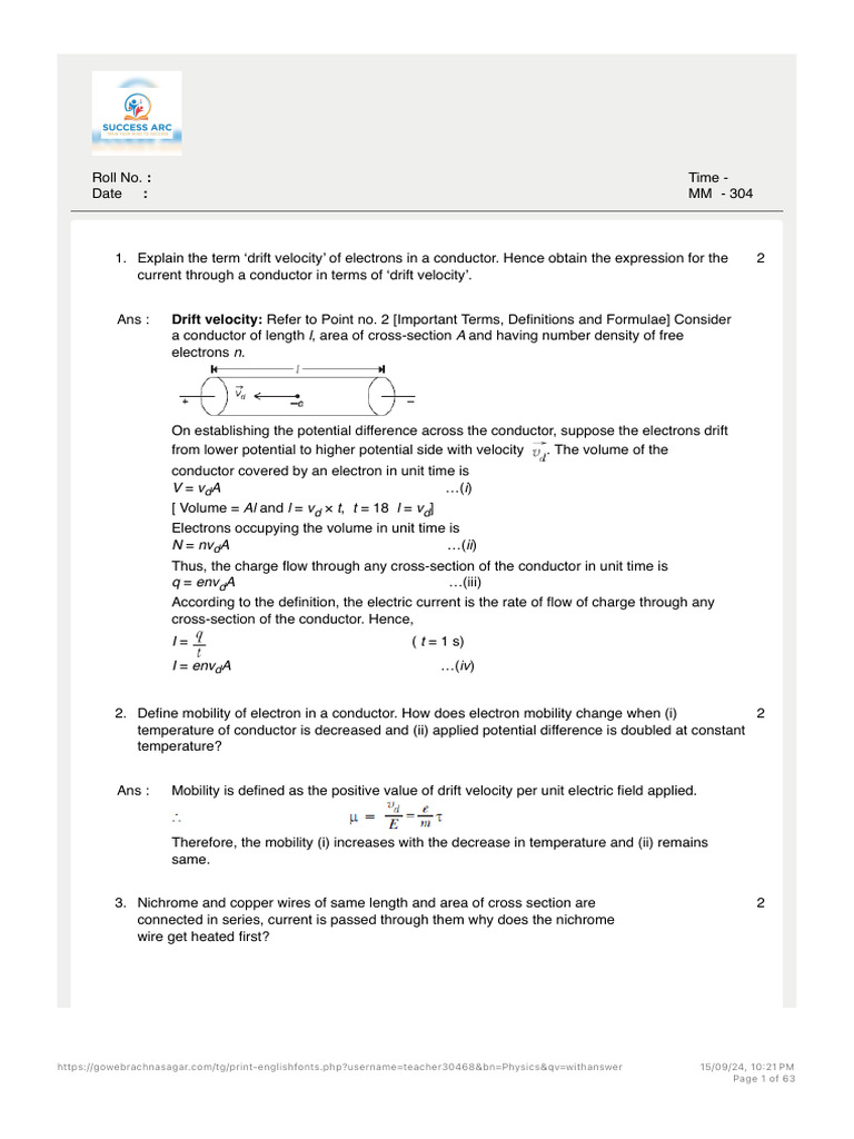 Test Generator 1 | PDF