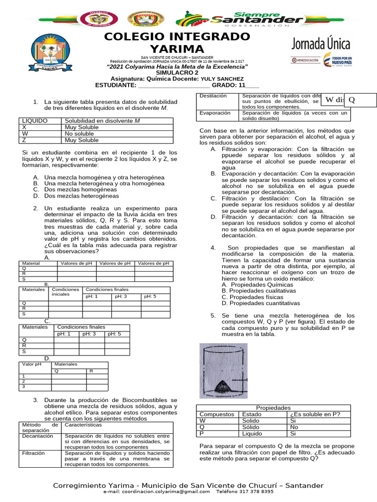 Simulacro 2 Marzo | PDF