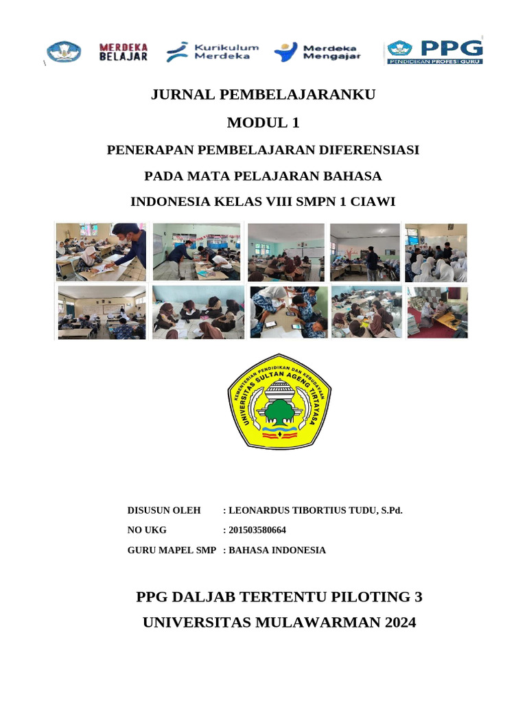 Jurnal Pembelajaranku Modul 1 PPG - WWW - Kherysuryawan.id WRD | PDF