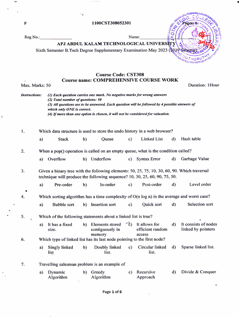 CST308 Comprehensive Course Work, May 2023 | PDF