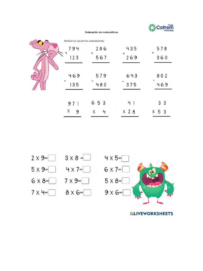 operaciones basicas | PDF