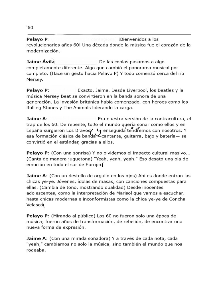 Guion Presentación Festival Fin de Curso | PDF