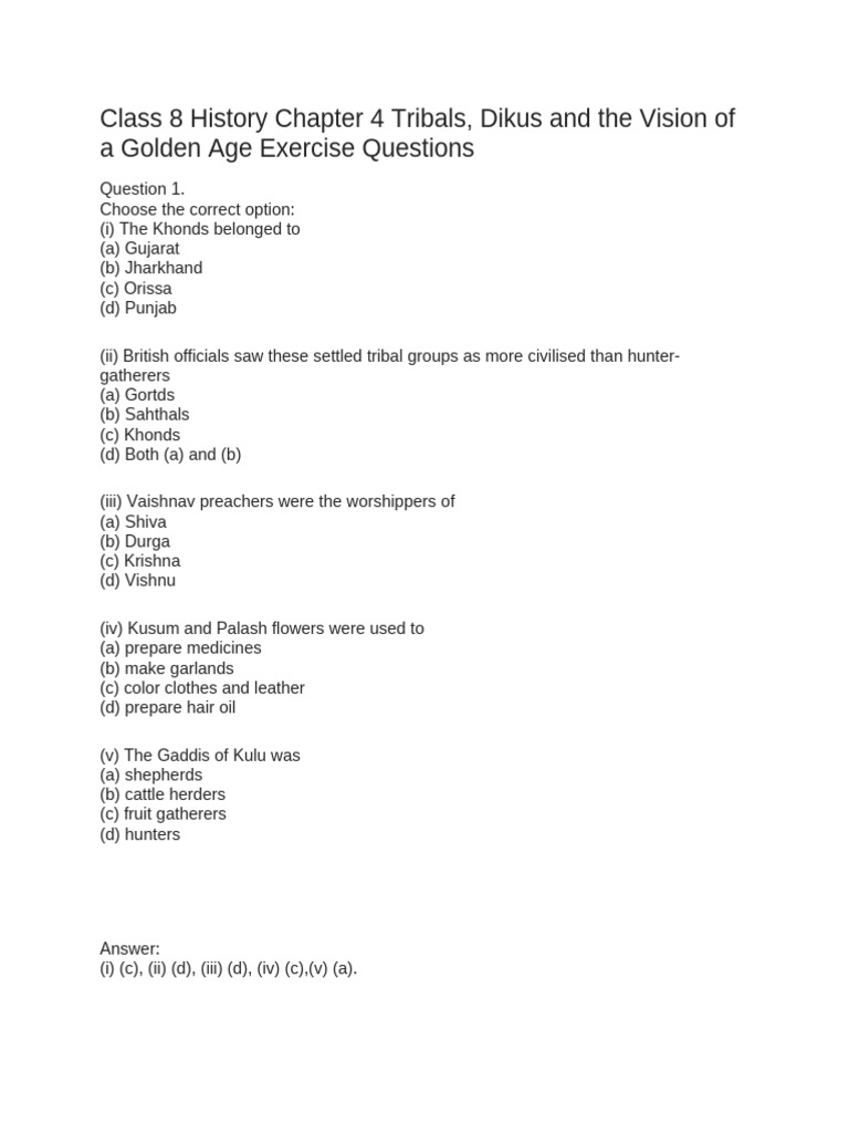 CB_ GD 8_ SST (H CH 4) Extra Q & A_converted (1) | PDF