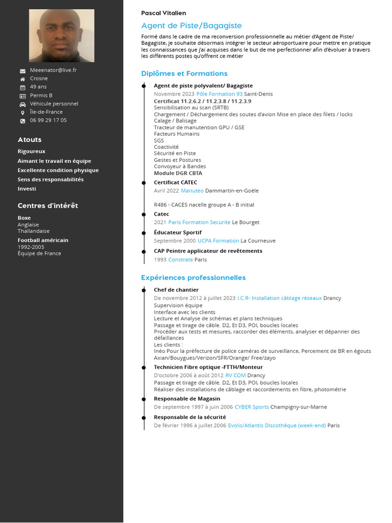 CV 2023-11-27 Pascal Vitalien | PDF