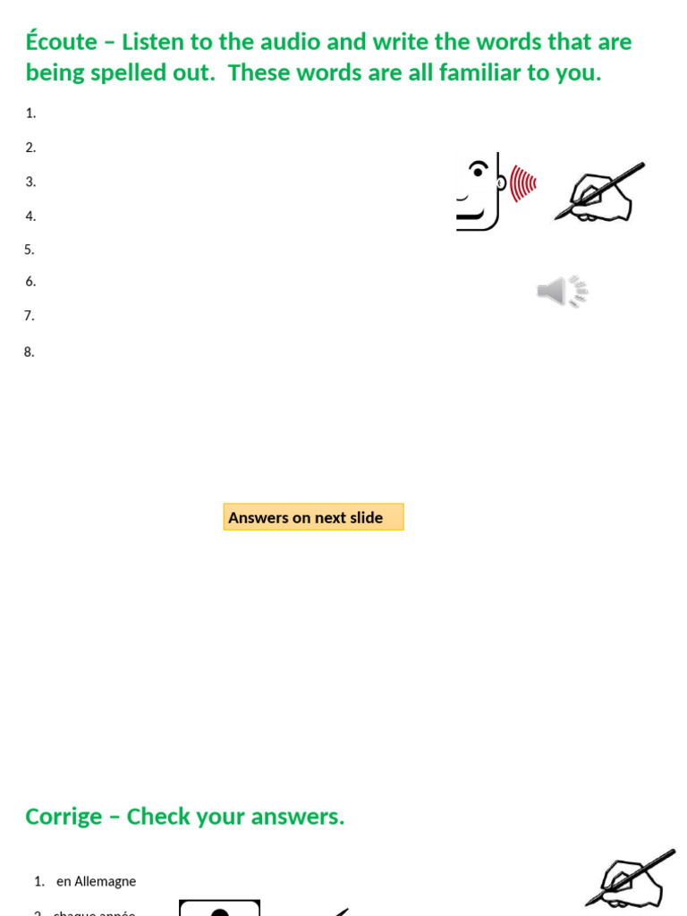 Listening Revision Y8 Unit 2 FINAL | PDF