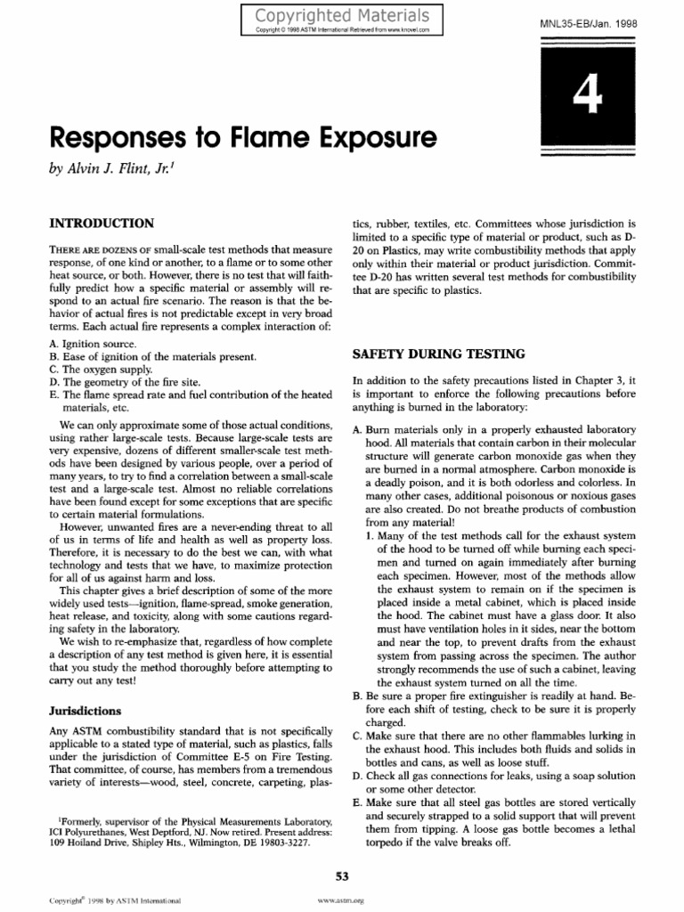 Inflamabilidad en Plasticos Astm d635 | PDF