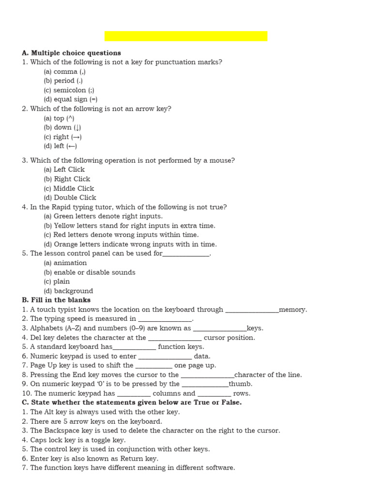 Unit - 2 Data Entry and Keyboarding Skills | PDF