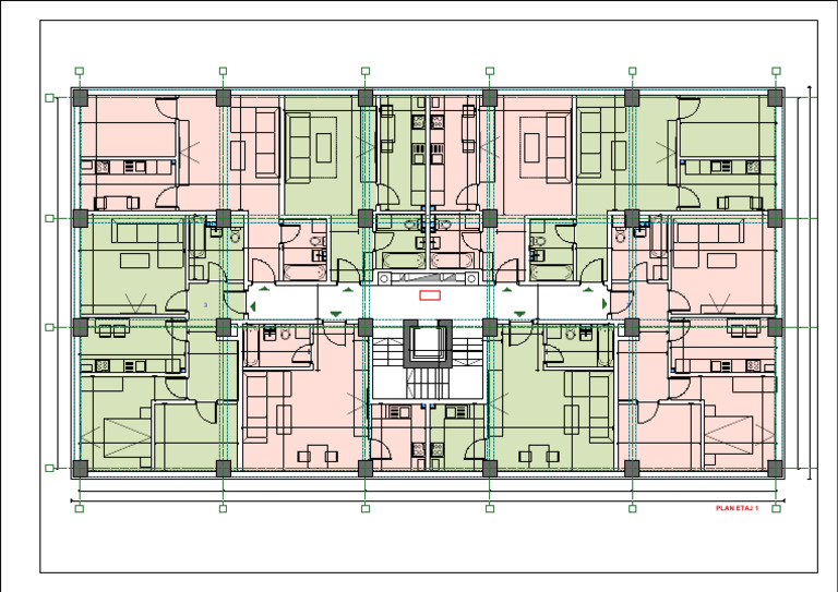 Plan Bloc Turn Freya Home Etaj 1 6 | PDF