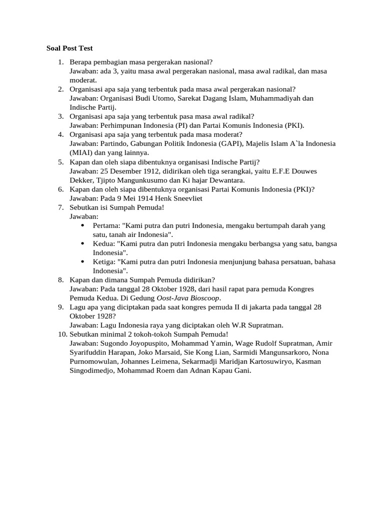 Soal Post Test Ipas Budiutomo | PDF