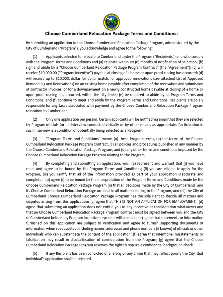 CCRP Terms and Conditions | PDF