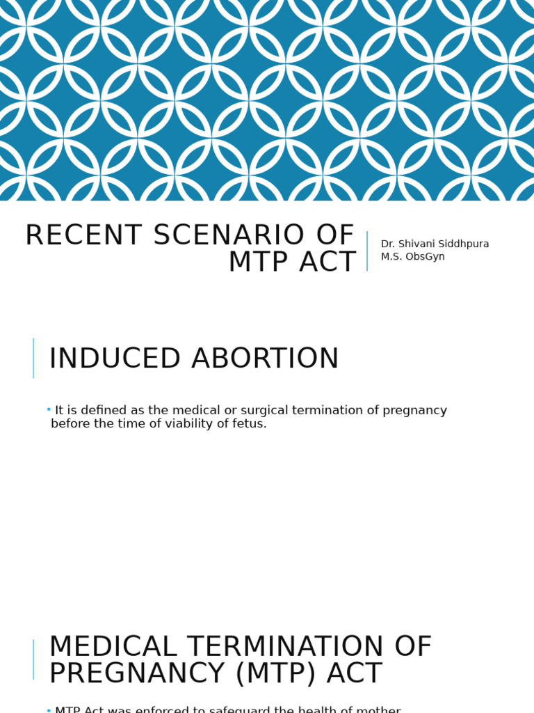 MTP Act | PDF