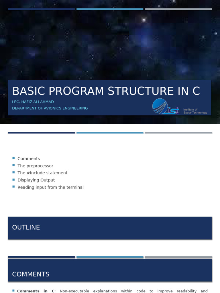 3 - Basic Program Structure in C | PDF