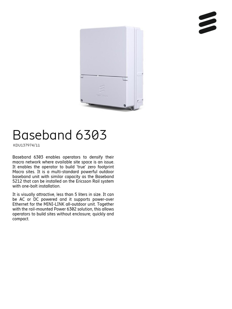 Baseband 6303 | PDF