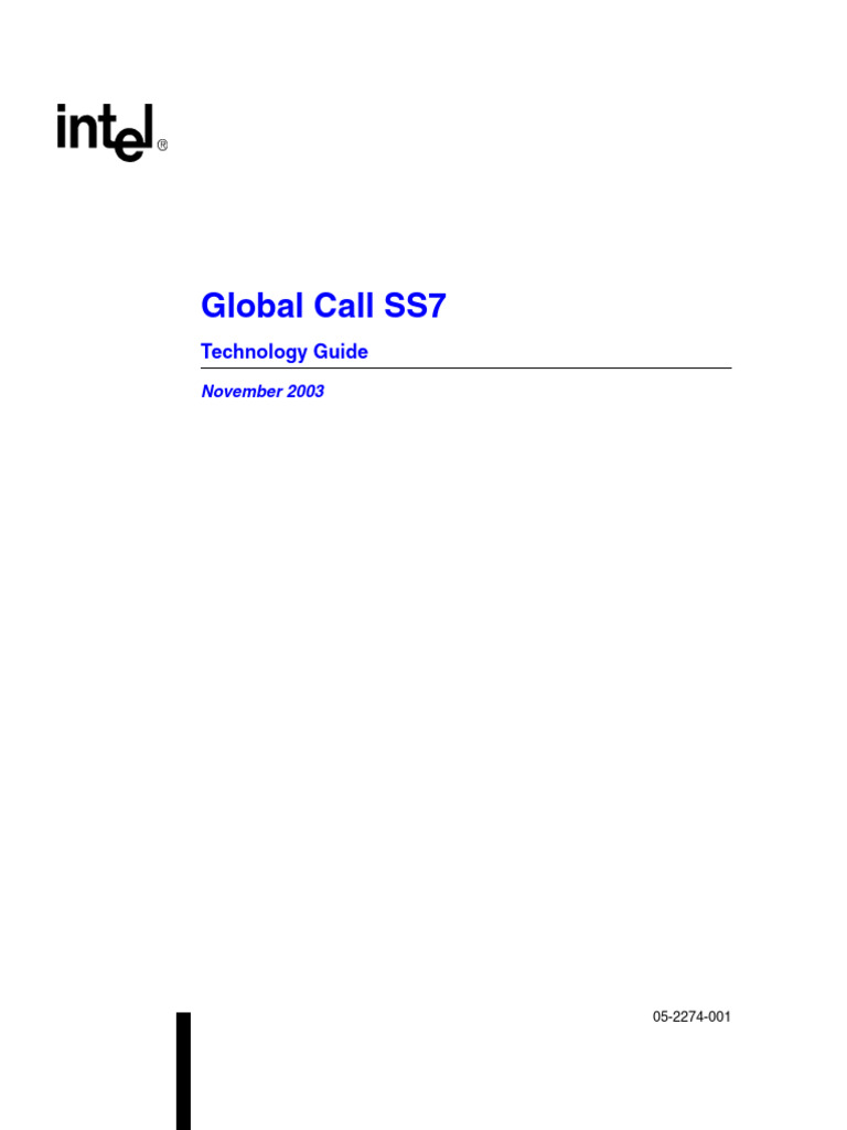 Globalcall For ss7 v1 | PDF