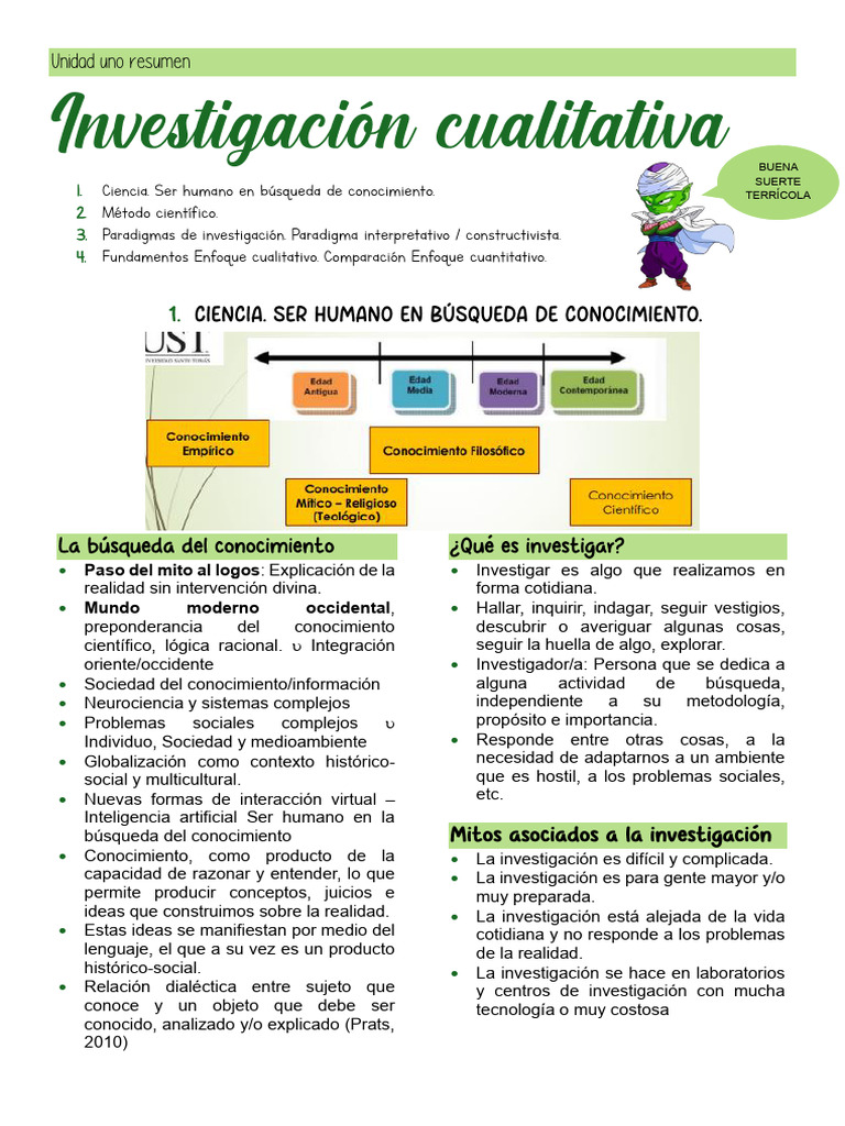 Resumen Unidad 1 Cuali | PDF