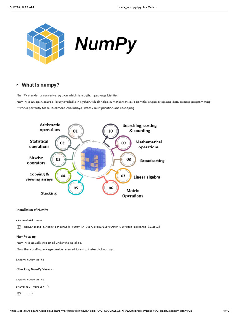 Zeta Numpy 2024 | PDF