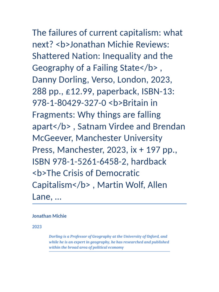 Jonathan Michie | PDF