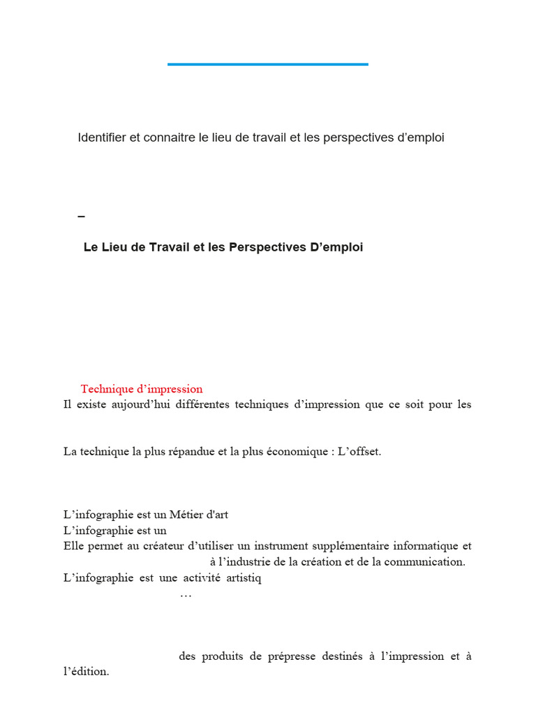 01 - M101 Métier Et Formation | PDF