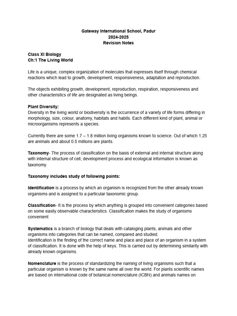 CHAPTER 1 NOTES | PDF CHAPTER 1 NOTES | PDF