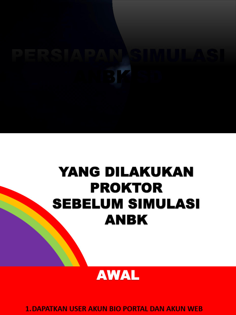 Persiapan Simulasi Anbk SD | PDF