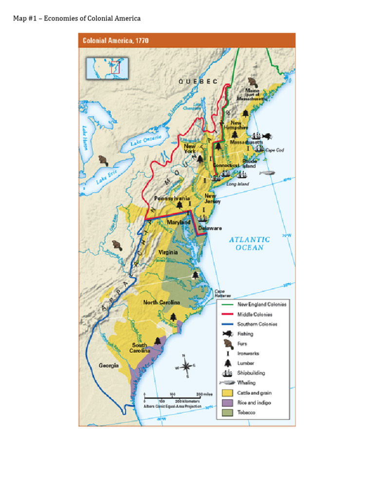 Early America Map Activity (Maps) (2024-25) | PDF