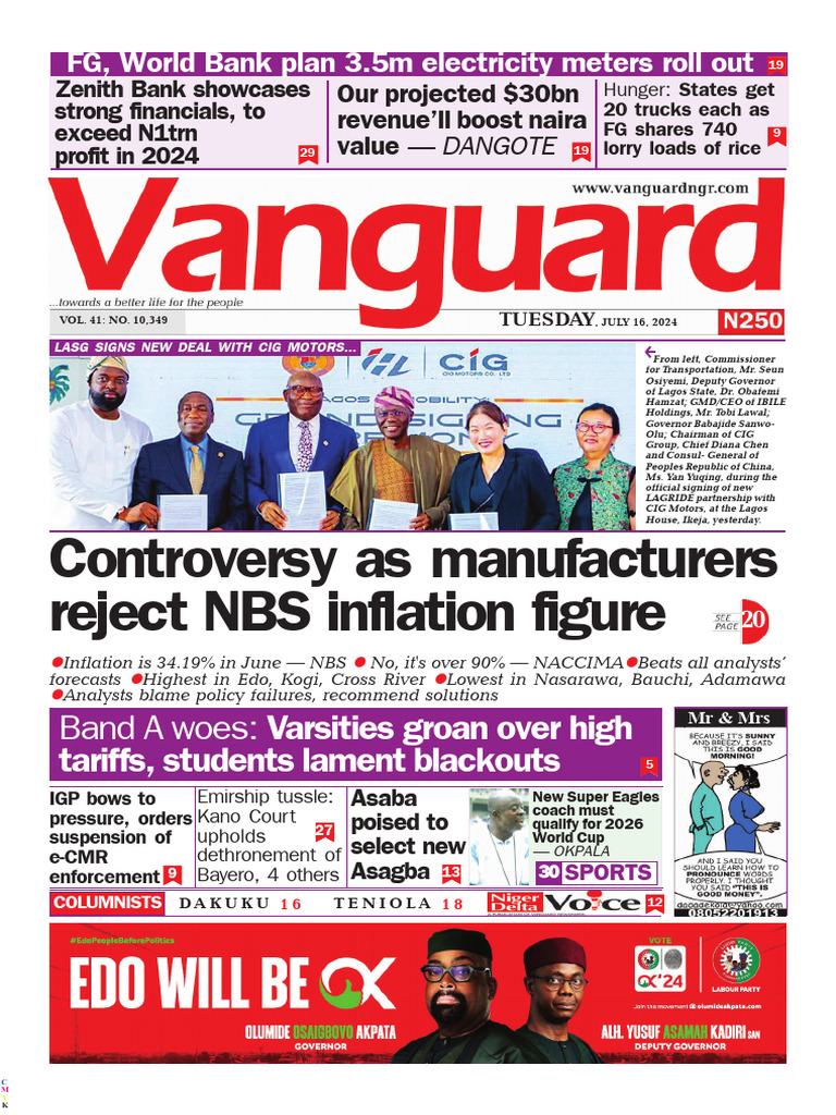 16072024 Vanguard Odu Oma Club | PDF