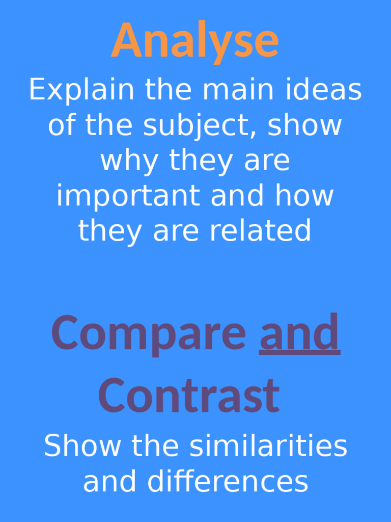 Exam Command Words | PDF