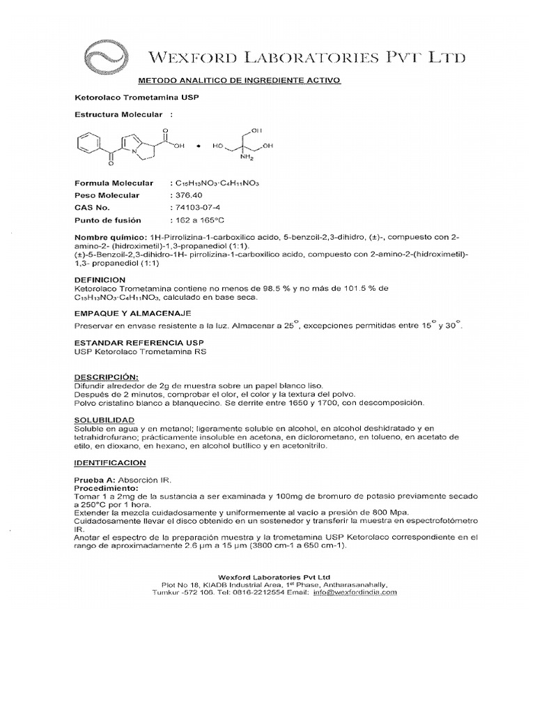 2.4.3. Nombre Químico, Fórmula Estructural, Fórmula Molecular y Peso ...