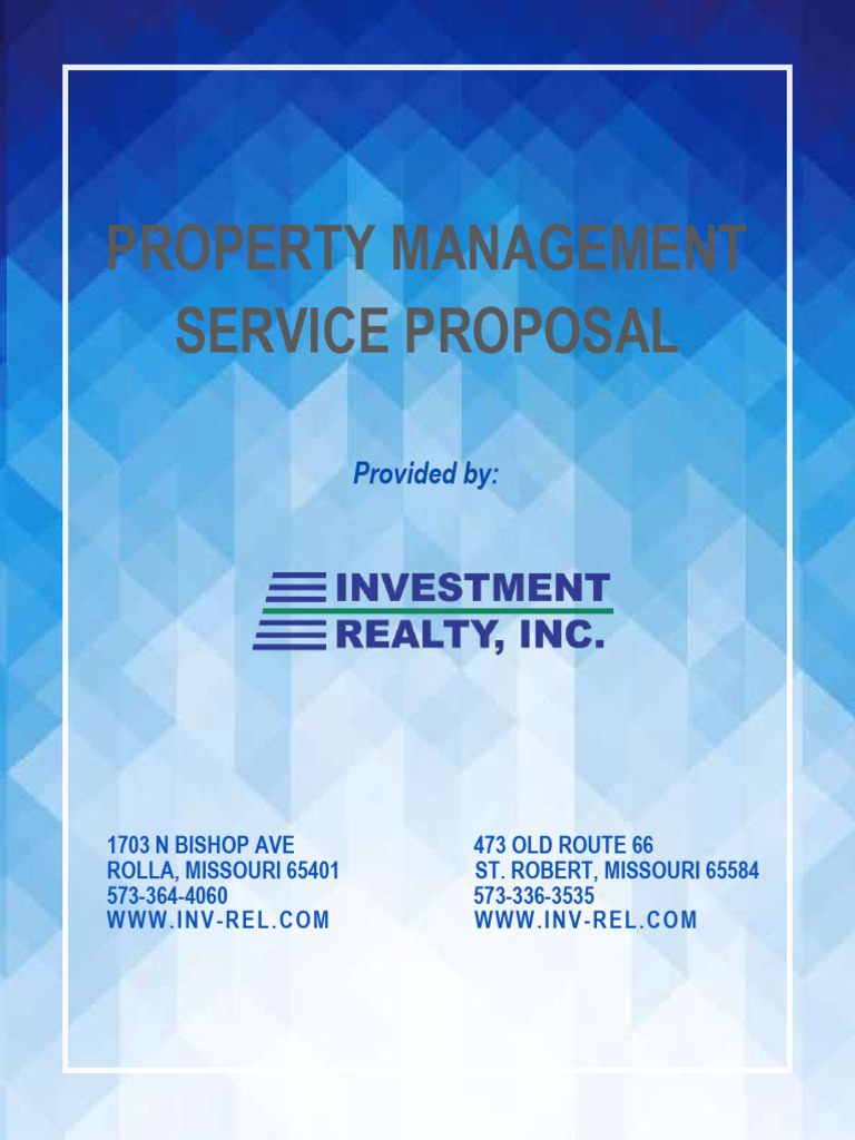 Property Management Brochure Updated | PDF | Fee | Law