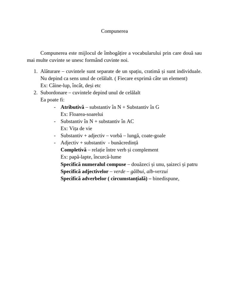 Subordonare - Tipuri | PDF