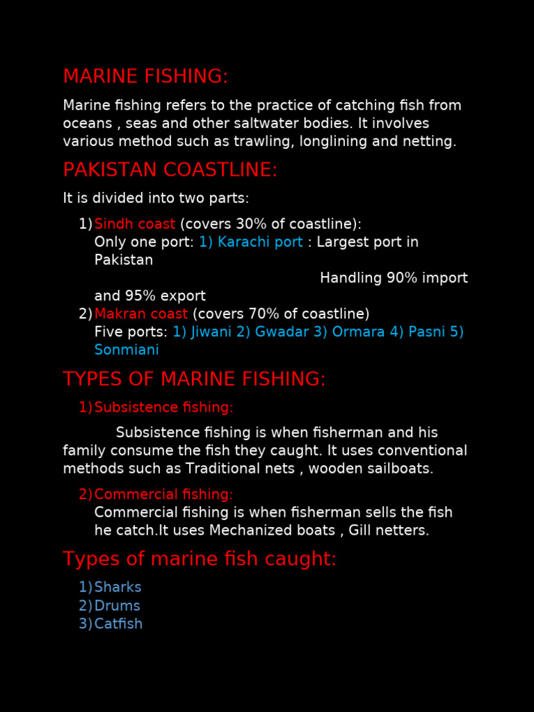 Marine Fishing | PDF