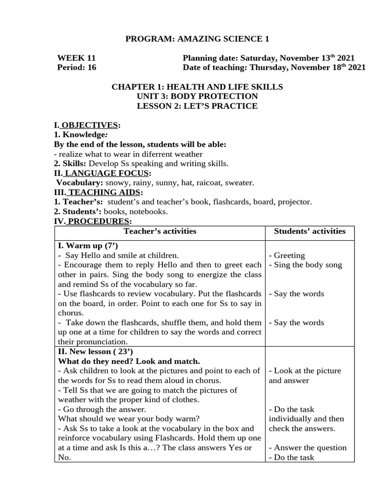 Grade 1 - AS 1 - Week 11 | PDF