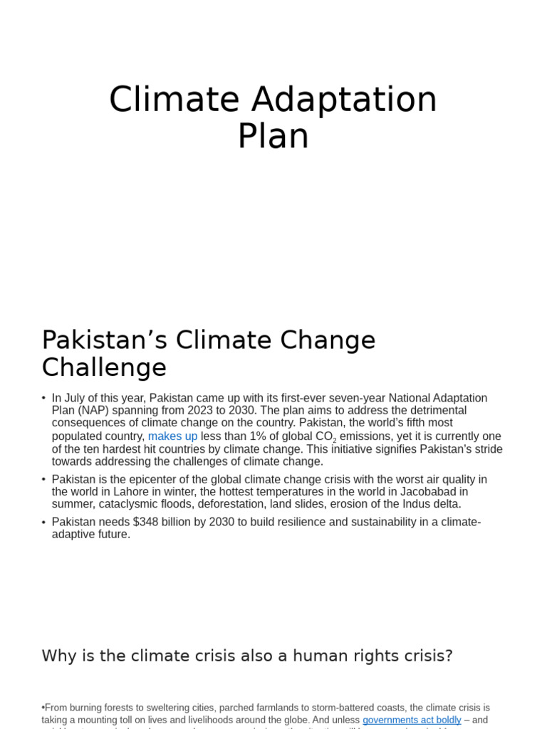 Climate Adaptation (NSPP) 10 To11,15 | PDF