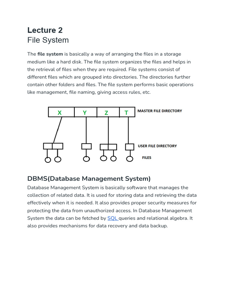 DBMS Lecture 2 | PDF DBMS Lecture 2 | PDF