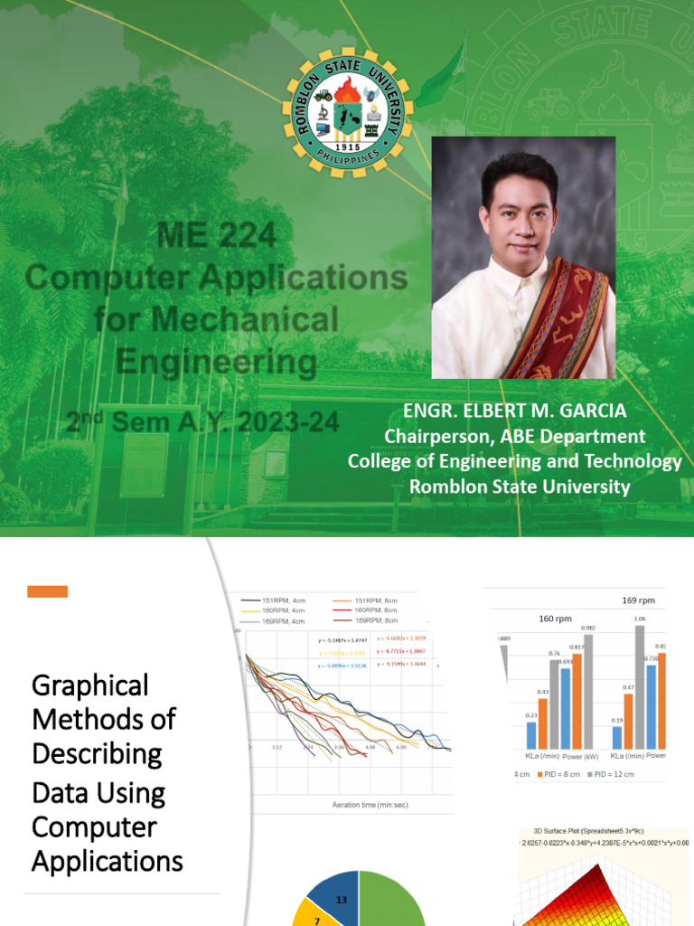 Graphical Methods of Describing Data Using Computer Applications | PDF | Chart | Pie Chart