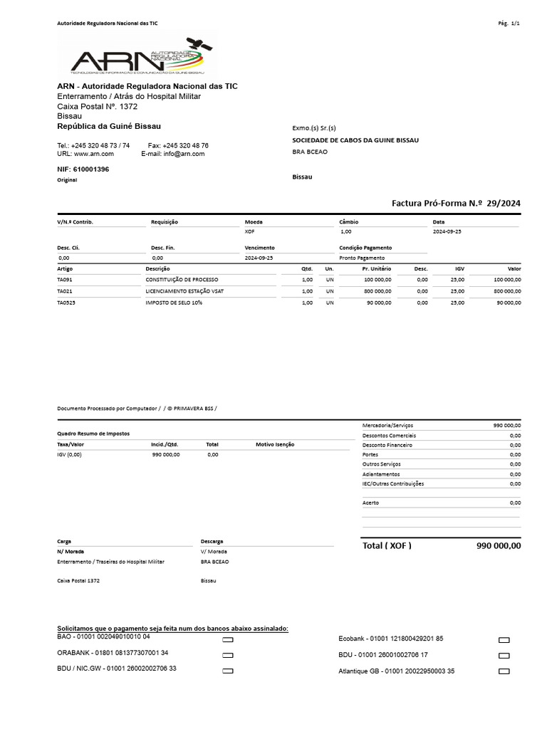 Sociedade de Cabos SCGB Sa | PDF