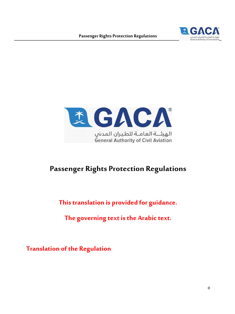 Open Gaca-Passenger-Rights-Protection | PDF
