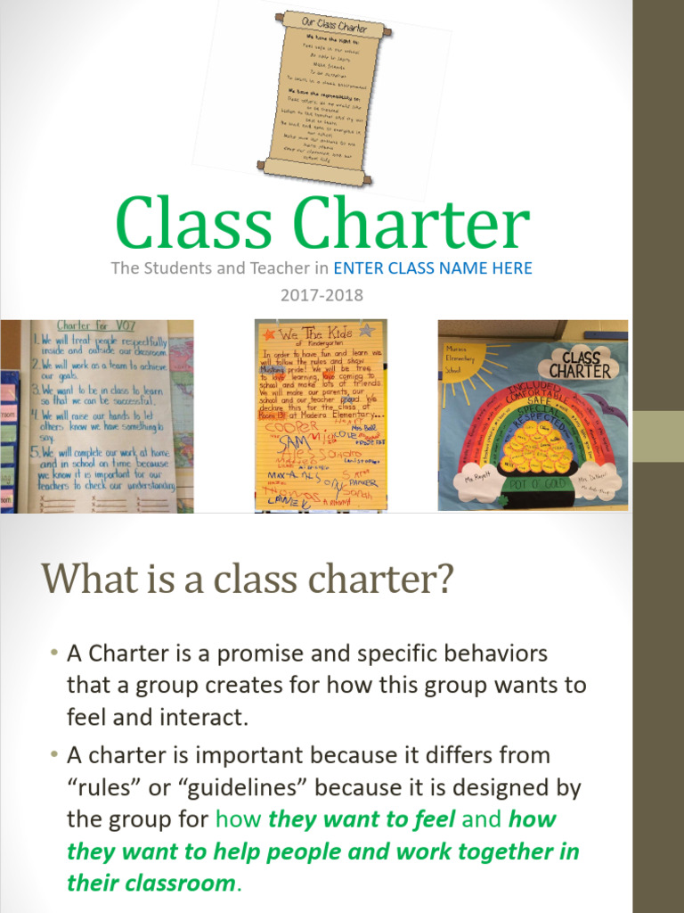 Creating A Class Charter | PDF