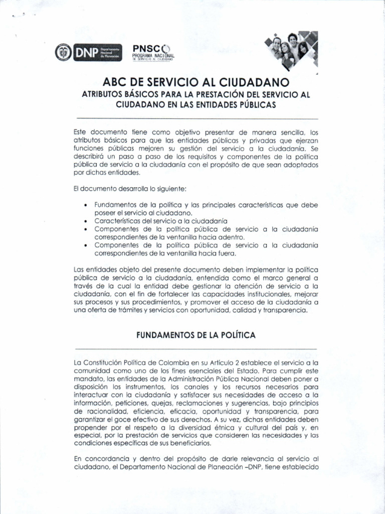 ABC Servicio Al Ciudadano | PDF