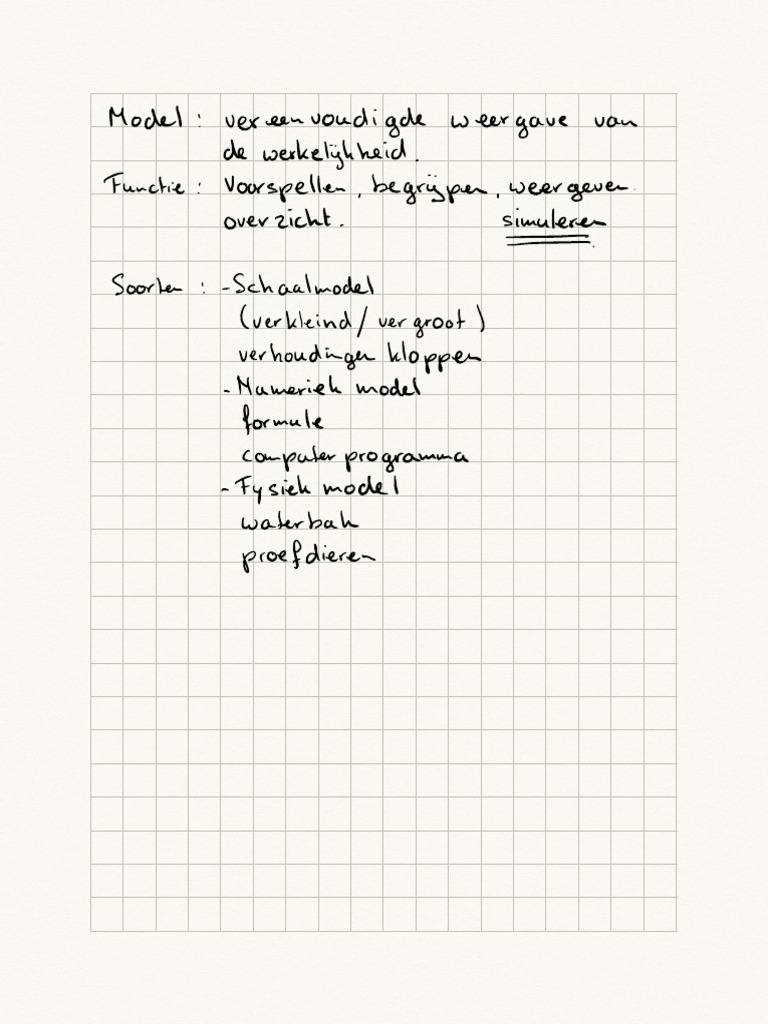 H2.2 Modellen en Modelleren | PDF