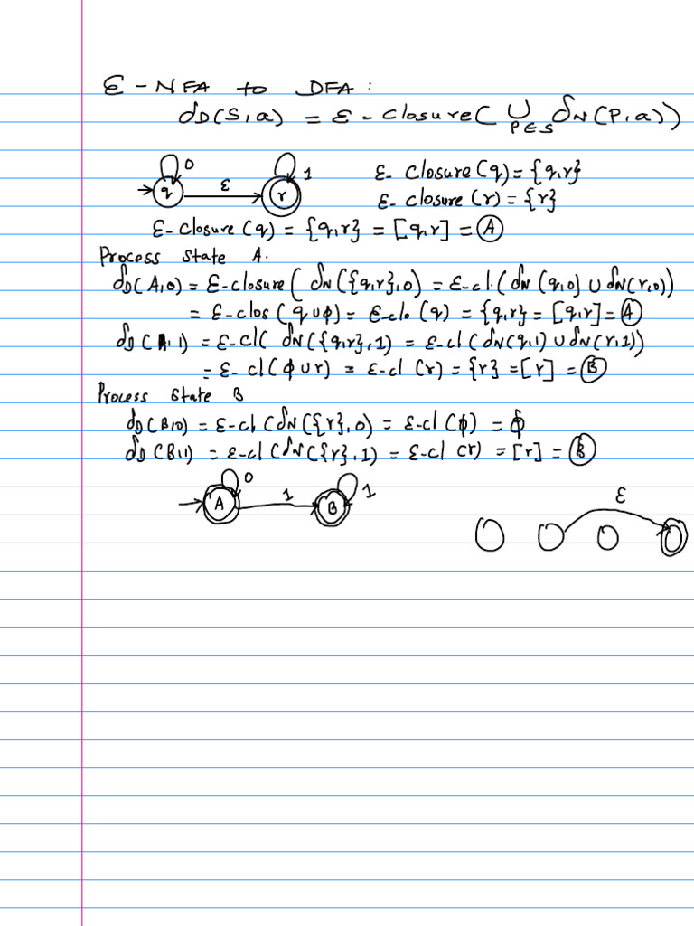 5-NFA With Epsilon Transitions-02!08!2024 | PDF